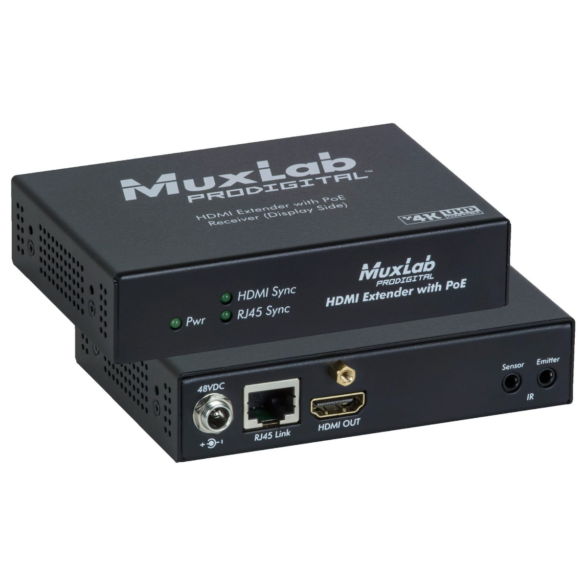 HDMI Receiver, PoE, HDBT, UHD-4K