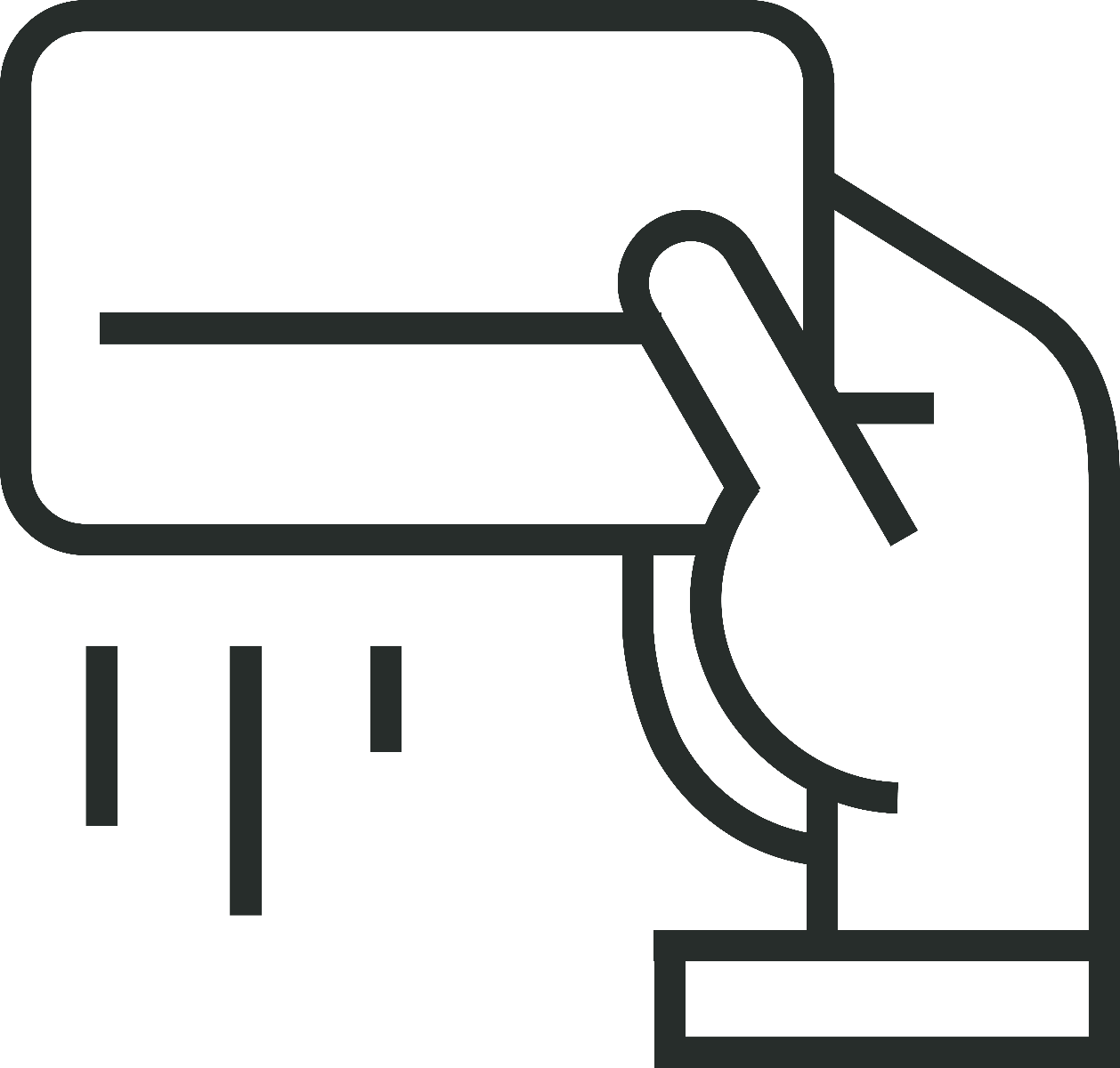 13.56MHz Door Frame Card Reader IP66 UL certification