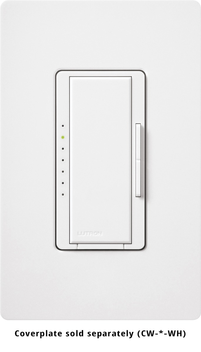 Maestro Pro Dimmer Phase Selectable Neutral Optional, White