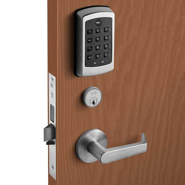 Mortise Lock - Keypad & Lever, w- Key Override, No Radio