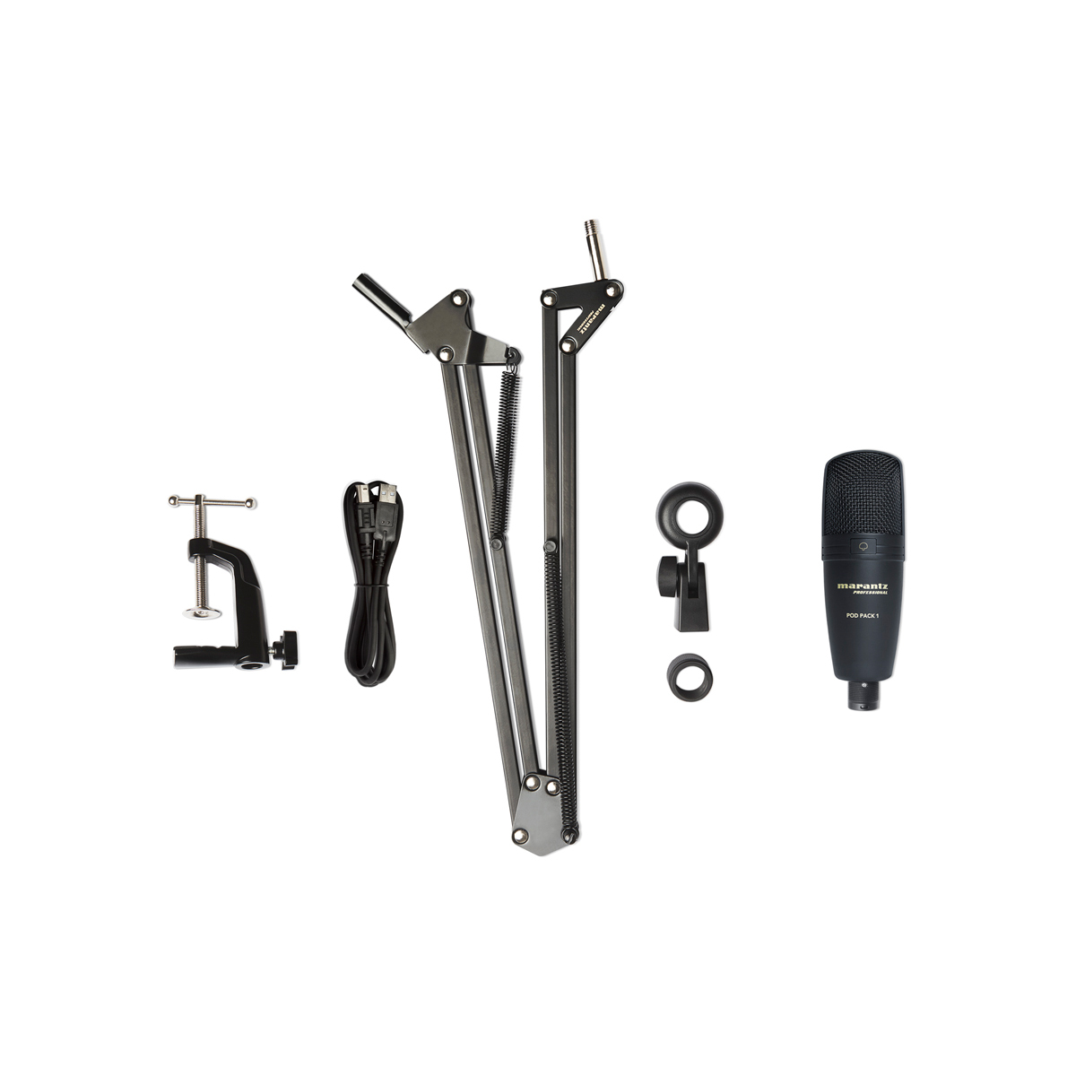 USB Microphone with Broadcast Stand and Cable