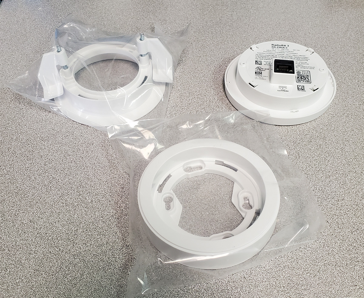 RA3 Processor Kit - Ceiling and Wall Mounts Included.